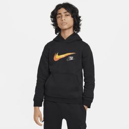 Nike Sportswear Fleece-Hoodie mit Grafik für ältere Kinder (Jungen) - Schwarz
