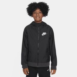 Nike Sportswear Windrunner Jacke mit Kapuze für ältere Kinder - Schwarz