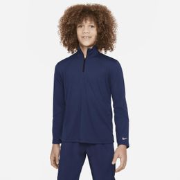 Nike Multi Dri-FIT UV-Longsleeve mit Halbreißverschluss für ältere Kinder (Jungen) - Blau