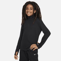 Nike Multi Dri-FIT UV-Longsleeve mit Halbreißverschluss für ältere Kinder (Jungen) - Schwarz