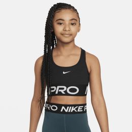 Nike Pro Swoosh Sport-BH für Mädchen - Schwarz