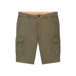 Tom Tailor Herren Cargo Shorts, grün, Uni, Gr. 31