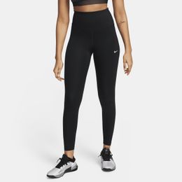 Nike One Leggings in voller Länge mit hohem Bund für Damen - Schwarz