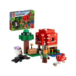 Lego Minecraft 21179 Das Pilzhaus Bausatz, Mehrfarbig
