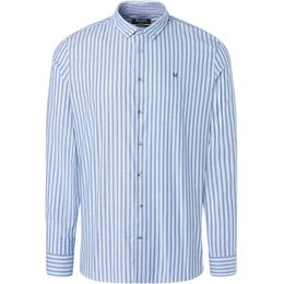 Maerz Muenchen Business-Hemd, Modern Fit, 1/1 Arm, Button-Down-Kragen, für Herren, blau, 41/42