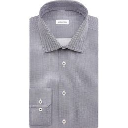 Seidensticker Businesshemd, Slim-Fit, Kent-Kragen, 1/1-Arm, für Herren, grau, 38