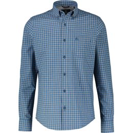 Lerros Freizeithemd, Regular Fit, 1/1-Arm, Button-Down-Kragen, für Herren, blau, L