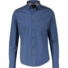 Lerros Freizeithemd, Regular Fit, Under-Button-Down-Kragen, für Herren, blau, XL