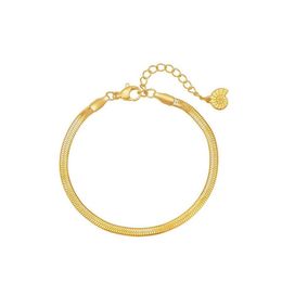 Hey Happiness Edelstahlarmband Damen Schlange 18K Gold Roségold