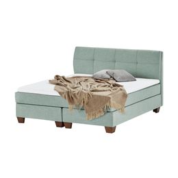 SKAGEN BEDS Boxspringbett Vegg ¦ blau ¦ Maße (cm): B: 185 H: 112,5