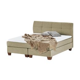 SKAGEN BEDS Boxspringbett Vegg ¦ beige ¦ Maße (cm): B: 185 H: 112,5