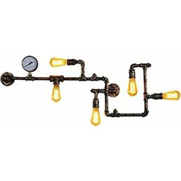 Senderpick - Retro Metall Wandleuchte Bar Licht Wandlampe Industrielampe Wasserrohr Lampe