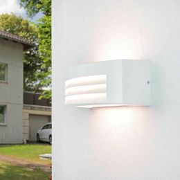 Licht-Erlebnisse - Moderne Außenwandlampe Up Down Weiß E27 flandern - Weiß