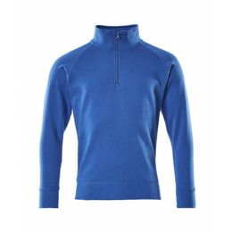 Mascot Sweatshirt NANTES CROSSOVER mit kurzem Reißverschluss, Herren 50611 Gr. S azurblau - azurblau
