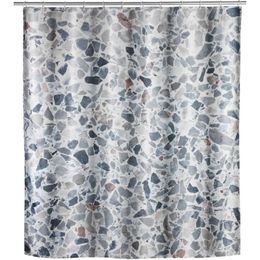 Duschvorhang Terrazzo, Textil (Polyester), 180 x 200 cm, waschbar, Mehrfarbig, Polyester mehrfarbig - mehrfarbig - Wenko