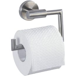 Wenko - Toilettenpapierhalter Bosio Edelstahl matt, rostfrei, Silber matt, Edelstahl rostfrei matt - silber matt