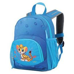 DONAU Kindergartenrucksack Mini Tiger Kunstfaser blau