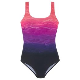Lascana Badeanzug Damen Gr&ouml;&szlig;e XS/S dunkelblau / lila / pink / neonpink