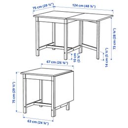 IKEA PINNTORP / PINNTORP Tisch und 2 Stühle