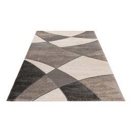 Teppich My Frisco 282, Obsession, rechteckig, Höhe: 12 mm, modernes geometrisches Design, Wohnzimmer, Schlafzimmer, grau