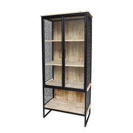 Chic Antique Vence Vitrinenschrank, 160x71x38,5 cm