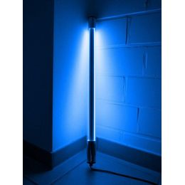 XENON LED Wandleuchte 9778 LED Stab VISION 24 W 153 cm EK Kabel-weiß Kunststoff-Röhre Blau