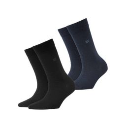 Burlington Langsocken Bloomsbury 2er Pack (2-Paar) aus Wollmix im 2er 3er 4er Multipack