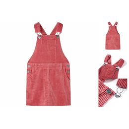 vidaXL A-Linien-Kleid Kinder-Latzkleid Cord Rosa 92
