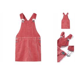 vidaXL A-Linien-Kleid Kinder-Latzkleid Cord Rosa 104