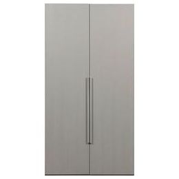 Garderobenschrank Woood "Rens" Schränke Gr. B/H/T: 110 cm x 210 cm x 58 cm, grau