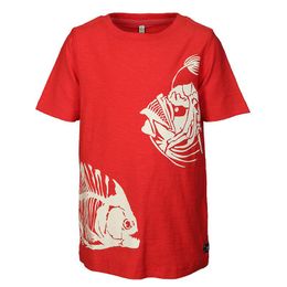 Tom Joule® - T-Shirt RAY RED FISH – GLOW IN THE DARK in rot, Gr.92