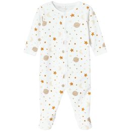 name it - Schlafstrampler NBNNIGHTSUIT PLANETS in bright white, Gr.68