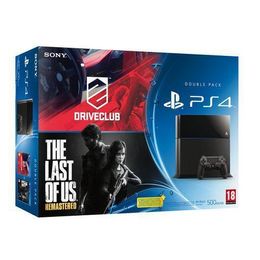 Sony PlayStation 4 500GB - Schwarz + DriveClub + The Last Of Us (Remastered)