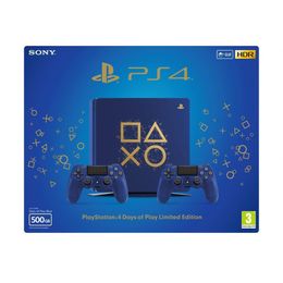 Sony PlayStation 4 Slim 500GB - Blau - Limited Edition Days of Play