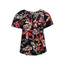 Wallis Petite Bluse Damen Größe L nachtblau / hellgrün / rosa / hellrot
