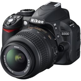 Spiegelreflexkamera D3100 - Schwarz + Nikon Nikon AF-S DX Nikkor 18-55 mm f/3.5-5.6G VR f/3.5-5.6G