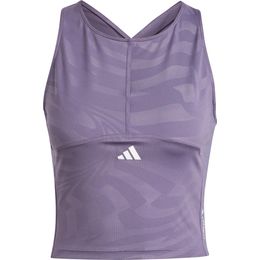 Adidas Sporttop, U-Ausschnitt, feuchtigkeitsregulierend, für Damen, lila, M