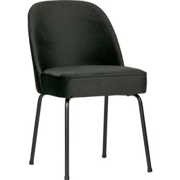 Esszimmerstuhl BePureHome "VOGUES1" Stühle Gr. B/H/T: 50 cm x 82,5 cm x 57 cm, 2er Set, Struktur (100% Polyester)-Polyester, Metall, schwarz (schwarz, schwarz) Küchenstühle