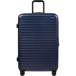 Samsonite Koffer STACKD 75, 4 Rollen, Reisekoffer Hartschalenkoffer Koffer für Flugreisen TSA-Zahlenschloss, blau