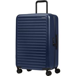 Samsonite Koffer STACKD 68, 4 Rollen, Reisekoffer Hartschalenkoffer Koffer für Flugreisen TSA-Zahlenschloss, blau