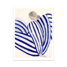 The Poster Club - Blue Stripe At Concorde von Sofia Lind, 70 x 100 cm