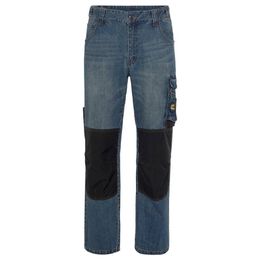 Northern Country Arbeitshose Multipocket Jeans (aus 100% Baumwolle, robuster Jeansstoff, comfort fit) mit dehnbarem Bund, 9 praktischen Taschen, Knieverstärkung aus Cordura, blau