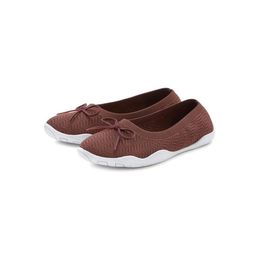 Lascana Sneaker Ballerinas rotbraun Gr. 39 für Damen