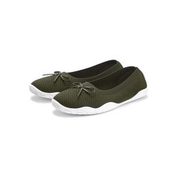 Lascana Sneaker Ballerinas 'Slip-On-Sneaker' grün Gr. 42 für Damen