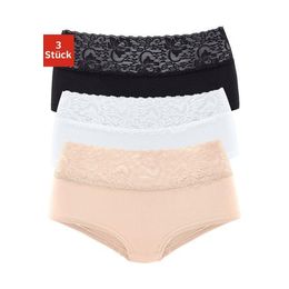 Vivance Panty mehrfarbig Gr. 36/38 f&uuml;r Damen. Mit Spitze. K&ouml;rpernah. Nachhaltig.