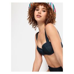 LSCN BY LASCANA B&uuml;gel-Bikini-Top 'Gina' blau Gr. 40 Cup C. Mit B&uuml;gel. Nachhaltig.