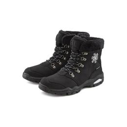 Lascana Winterstiefelette 'Winterboots, Outdoorstiefelette, Stiefel, Stiefelette, Schneestiefel' schwarz Gr. 40 f&uuml;r Damen