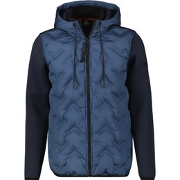 Lerros Sweatjacke, Struktur, Stehkragen, für Herren, blau, L