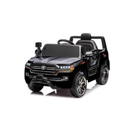 Chipolino Kinderelektroauto SUV Toyota Land Cruiser Fernbedienung, Musik, Licht schwarz