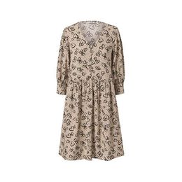 Tchibo Kleid mit Print - Schwarz - Gr.: 42